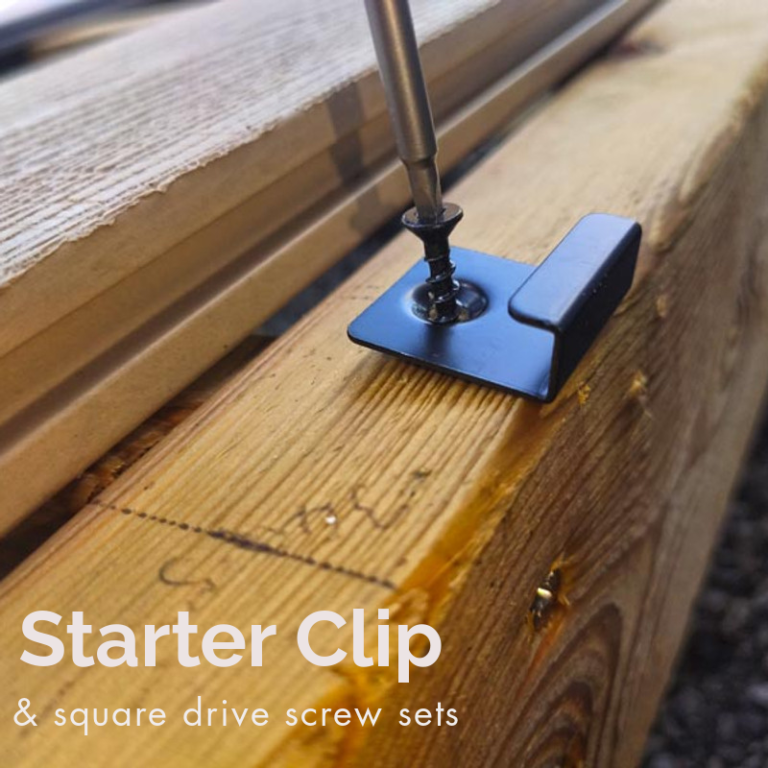 Starter Clip and Screw Sets for Composite Decking from 29p